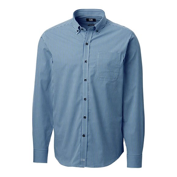 Cutter & Buck | Shirts | Nwt Cutter Buck Zen Blue Mens Anchor Gingham ...